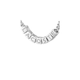 Edelstahlkette Lacoste "SCRIPT", edelstahlfarben, Halsketten, Damen, Edelstahl, L: 58 B: 4mm, B:4mm