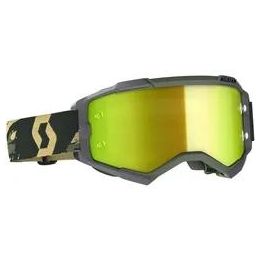 Scott Goggle Fury camo kaki / yellow chrome works