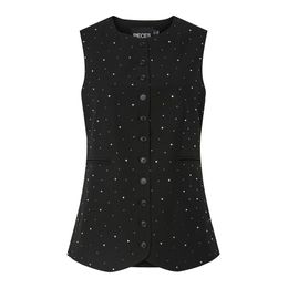 Pieces Anzugweste Damen Gr&ouml;&szlig;e 42 schwarz