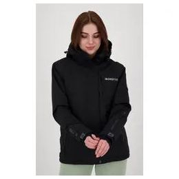 Winterjacke DEPROC ACTIVE "MONTREAL WOMEN", Damen, Gr. 46 (L), schwarz, 96% Polyester; 4% Elastan, Windstopperbündchen mit Daumenlöchern,mit Schneefang,mit verstellbarem Klettverschluss, Jacken, auch in Großen Größen erhältlich