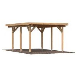 Einzelcarport Palmako "Karl", braun (hellbraun), B/H/T:, Carports