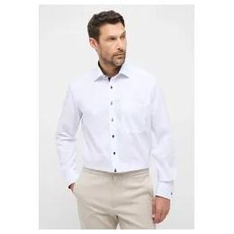 Langarmhemd Eterna "COMFORT FIT", Herren, Gr. 41, Normalgrößen, weiß, 100% Baumwolle, normal, Manschette, Hemden, NON IRON (bügelfrei)