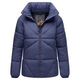Steppjacke Navahoo "Schokolinaa 14", Damen, Gr. M (38), lila (lilablau), Obermaterial: 100% Polyester, Innenfutter: 100% Polyester, Wattierung: 100% Polyester, Ärmelfutter: 100% Polyester, oversize hüftlang, hoch geschlossener Ausschnitt, eng Rippstrickbündchen, Jacken, Winterjacke mit modischer Steppung & hohem Kragen