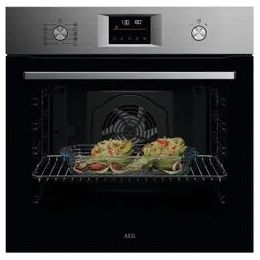 AEG Pyrolyse Backofen "OU5PB40ZSM", Energieeffizienz: A++ (A+++-D), silber (silberfarben), B:59,6cm H:59,4cm T:56,9cm, Backöfen, Extra großer Garraum 72L, Pyrolyse, 45 Programme, Schnellaufheizung