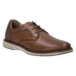 Schnürschuh Josef Seibel "Stuart 02", Herren, Gr. 43, braun (camelfarben, kombi), Leder, kontrastfarbene Details, Schuhe, Komfortschuh, Businessschuh, Sneaker in Komfortweite G (weit)