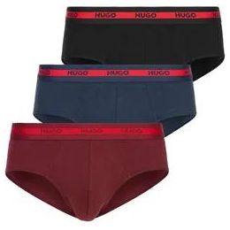 Hüftslip HUGO UNDERWEAR, Herren, Gr. L, bunt, Single Jersey, Obermaterial: 95% Baumwolle, 5% Elasthan, unifarben, Unterhosen, mit elastischem Bund