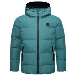 Steppjacke Ragwear "Norg", Herren, Gr. XXXL (58), blau (ocean), Obermaterial: 100% Polyester, Innenfutter: 100% Polyester, Wattierung: 100% Polyester, Basic, gerade hüftbedeckend, hoch geschlossener Ausschnitt, Ärmel ohne Ärmelschlitz Rippbündchen, Jacken, wasserdichte Herren Winterjacke