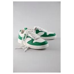 Sneaker ANISTON SHOES, Damen, Gr. 39, grün (weiß, grün), Lederimitat, Schuhe Skaterschuh Sneaker low Retrosneaker, Freizeitschuh, Halbschuh, Schnürschuh - NEUE KOLLEKTION