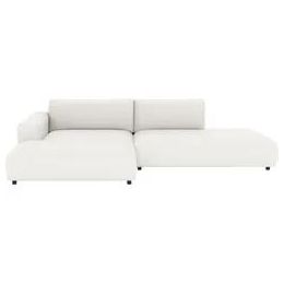 Ecksofa Musterring "Lucia", weiß, B:330cm H:81cm T:190cm, 100% Polyester, Sofas, verschiedene Farben, großer Longchair mit Armlehne, B330 x T190 cm