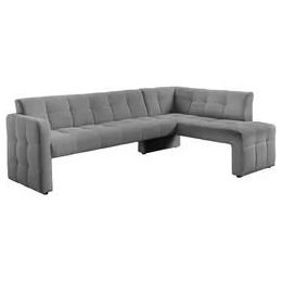 Essbank exxpo - SOFA FASHION "Barista, bequem und elegant, hohe Bodenfreiheit", grau, B:245cm H:83cm T:159cm, Sitzbänke, Eckbank Barista bequem und elegant, hochwertige Detailverarbeitung