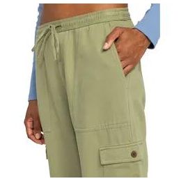 Cargohose Roxy "Precious", Damen, Gr. XS, grün (oil grün), 51% Baumwolle, 49% Lyocell, Hosen