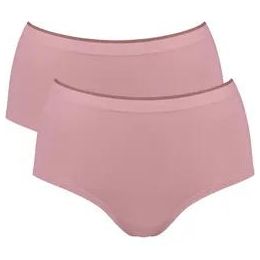 High-Waist-Slip Sloggi "GO Sense", Damen, Gr. L, rosa (tea rose), Single Jersey, Obermaterial: 89% Modal, 11% Elasthan, Unterhosen, Santoni Rundstrick