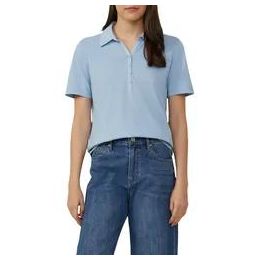 Poloshirt s.Oliver, Damen, Gr. 42, blau (pastell blau), Obermaterial: 100% Baumwolle, unifarben, regular fit taillenbedeckt, gerader Abschluss, Shirts, mit Polo Kragen