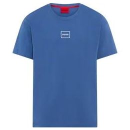 T-Shirt HUGO UNDERWEAR "Laze T-Shirt", Herren, Gr. L, blau (medium blau 422), Jersey, Obermaterial: 95% Baumwolle, 5% Elasthan, regular fit, Rundhals, eingesetzt normaler Saum, Shirts, mit Rundhalsausschnitt