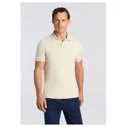 Poloshirt BOSS Green "Pio", Herren, Gr. M, open weiß131, Jersey, Obermaterial: 100% Baumwolle, unifarben, regular fit normal, Rundhals, abgestepptes Bündchen, Shirts, mit Knöpfen, regular fit, toniges Logo