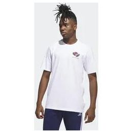 T-Shirt Adidas SPORTSWEAR "M HLDY GFTBOX T", Herren, Gr. XXL, weiß, Obermaterial: 100% Baumwolle, Shirts