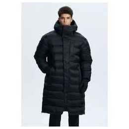 Outdoorjacke Icepeak "Icepeak Mantel Moran", Herren, Gr. 50, schwarz, 100% Polyamid, Jacken