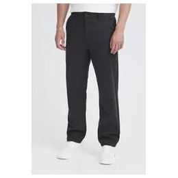 Chinohose Blend "BHNATAN WIDE LEG CHINO", Herren, Gr. 33, Länge 32, blau (schwarz navy blau), Web, Obermaterial: 98% Baumwolle, 2% Elasthan, unifarben, relaxed fit knöchellang, Hosen