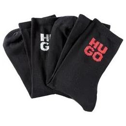 Socken HUGO UNDERWEAR "2PQS GIFT SHINE CC W", Herren, Gr. 36-42, schwarz (schwarz 001), Baumwollmischung, Socken, mit Label