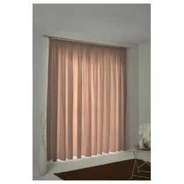 Vorhang ADAM "Uni Collection" Gr. 4, braun, B:145cm H:245cm, Jacquard, Baumwolle (Bio-Baumwolle), Gardinen, aus 100% Bio-Baumwolle