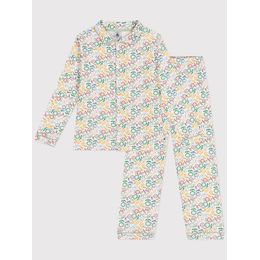 Petit Bateau Pyjama in Weiß - 76% | Größe 104 | Baby-waesche
