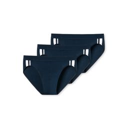 Schiesser Slip 'Rio' Herren Gr&ouml;&szlig;e XXL dunkelblau / wei&szlig;