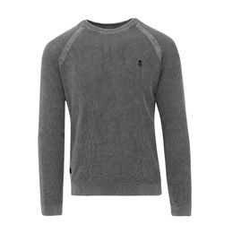 Koroshi Strickpullover Herren Gr&ouml;&szlig;e L dunkelgrau