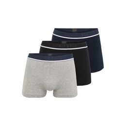 Schiesser Boxershorts Herren Gr&ouml;&szlig;e S navy / graumeliert / schwarz / wei&szlig;