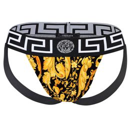 Versace Slip Herren Gr&ouml;&szlig;e M gold / schwarz / wei&szlig;
