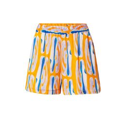 FRNCH PARIS Shorts 'ALOE' Damen Größe 38 royalblau / flieder / mandarine / weiß