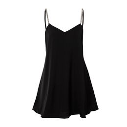Nasty Gal Kleid Damen Gr&ouml;&szlig;e 38 schwarz / silber Winterkleid