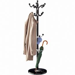 Casaria Kleiderständer Schwarz 173cm geschwungen