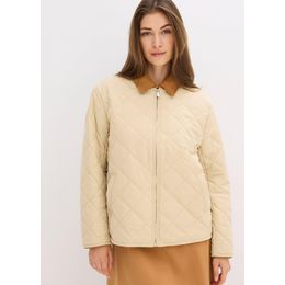bonprix Jacke mit Diamantsteppung, beige