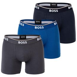 BOSS Boxershorts 'Power' Herren Gr&ouml;&szlig;e XL marine / navy / royalblau / wei&szlig;