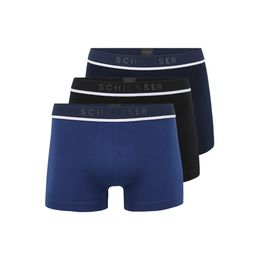 Schiesser Boxer shorts male size M Navy / Gentian / Black / White