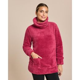 Lavelle Kuschel-Longpullover mit Knopfdetails