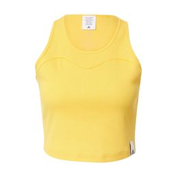 adidas Sportswear Sporttop 'Lounge Rib' Damen Gr&ouml;&szlig;e L gelb