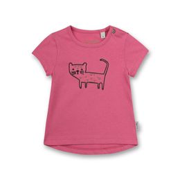 Sanetta Shirt Jungen Gr&ouml;&szlig;e 80 braun / pink / schwarz