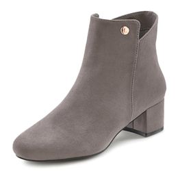 Lascana Stiefelette Damen Gr&ouml;&szlig;e 40 hellgrau Winterschuhe