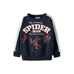 name it Sweatshirt 'MOBERT SPIDER' Jungen Gr&ouml;&szlig;e 98 navy / rot / wei&szlig;