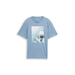 Tom Tailor T-Shirt Herren Gr&ouml;&szlig;e XXL pastellblau / hellblau / schwarz / wei&szlig;