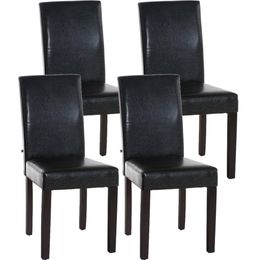 4er Set Esszimmerstuhl HLO-CP20 dunkelbraun ~ braun