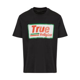 True Religion T-Shirt 'High Density' Herren Gr&ouml;&szlig;e M gr&uuml;n / orange / schwarz / wei&szlig;