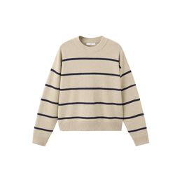 Mango Pullover 'MARINA' Damen Gr&ouml;&szlig;e XL beige / schwarz