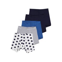 Schiesser Boxershorts Jungen Gr&ouml;&szlig;e 104 navy / royalblau / wei&szlig;