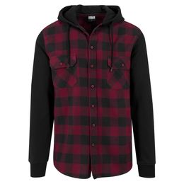 Urban Classics Button Up Shirt male size S Merlot / Black