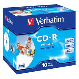 1x10 Verbatim Data Life Plus JC CD-R 80 / 700MB, 52x, printable