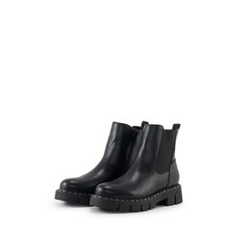 Tom Tailor Damen Gef&uuml;tterte Chelsea Boots, schwarz, Uni, Gr. 36