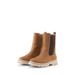 Tom Tailor Damen Wasserfeste Stiefel mit F&uuml;tterung, beige, Uni, Gr. 36