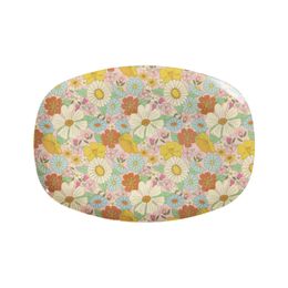 Rice Rechteckiger Teller aus Melamin Flower Power skandinavische Deko Online Shop